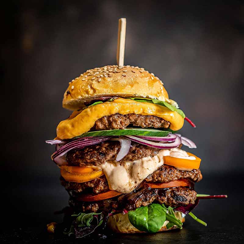 Ultimate Quad Cheese Burger - Burger Fritz